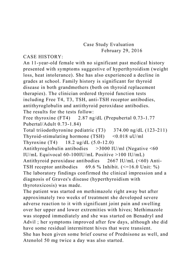 Case Study Evaluation .docx
