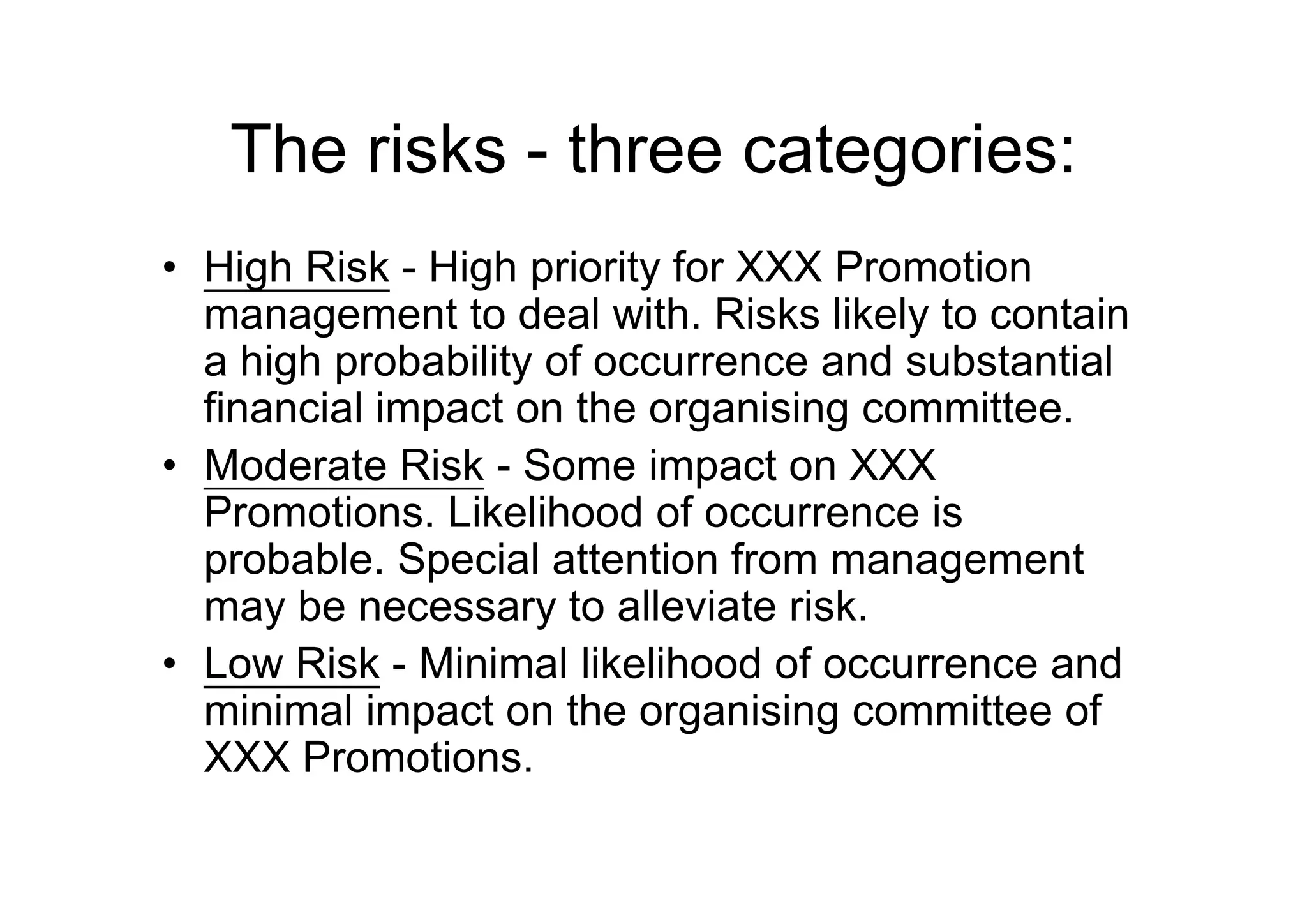 Risk Management Plan Example | PDF