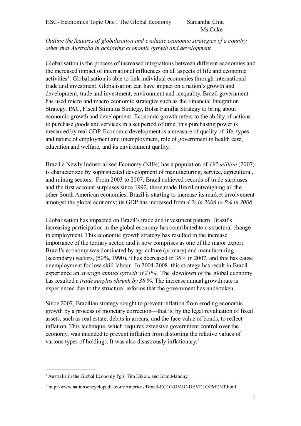 Case Study Example Essay 2010 Case Study Example Essay 2010