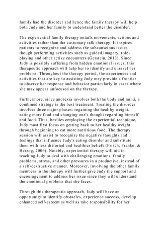 CASE STUDY EXPERIENTIAL FAMILY THERAPY 1CASE STUDY EXPERIENT.docx
