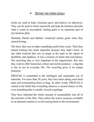 Freitag-Giving the true meaning of Sustainabilty | PDF