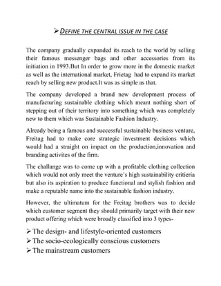 Freitag-Giving the true meaning of Sustainabilty | PDF
