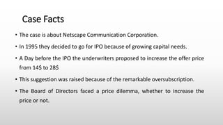 Netscape IPO case study Analysis | PPTX