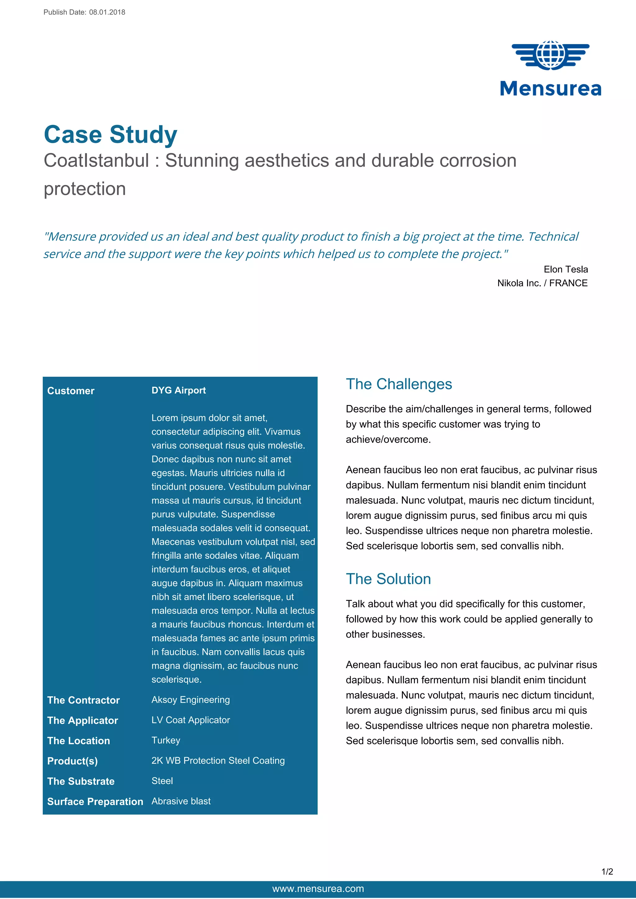 Case Study for Chemical Industry | PDF