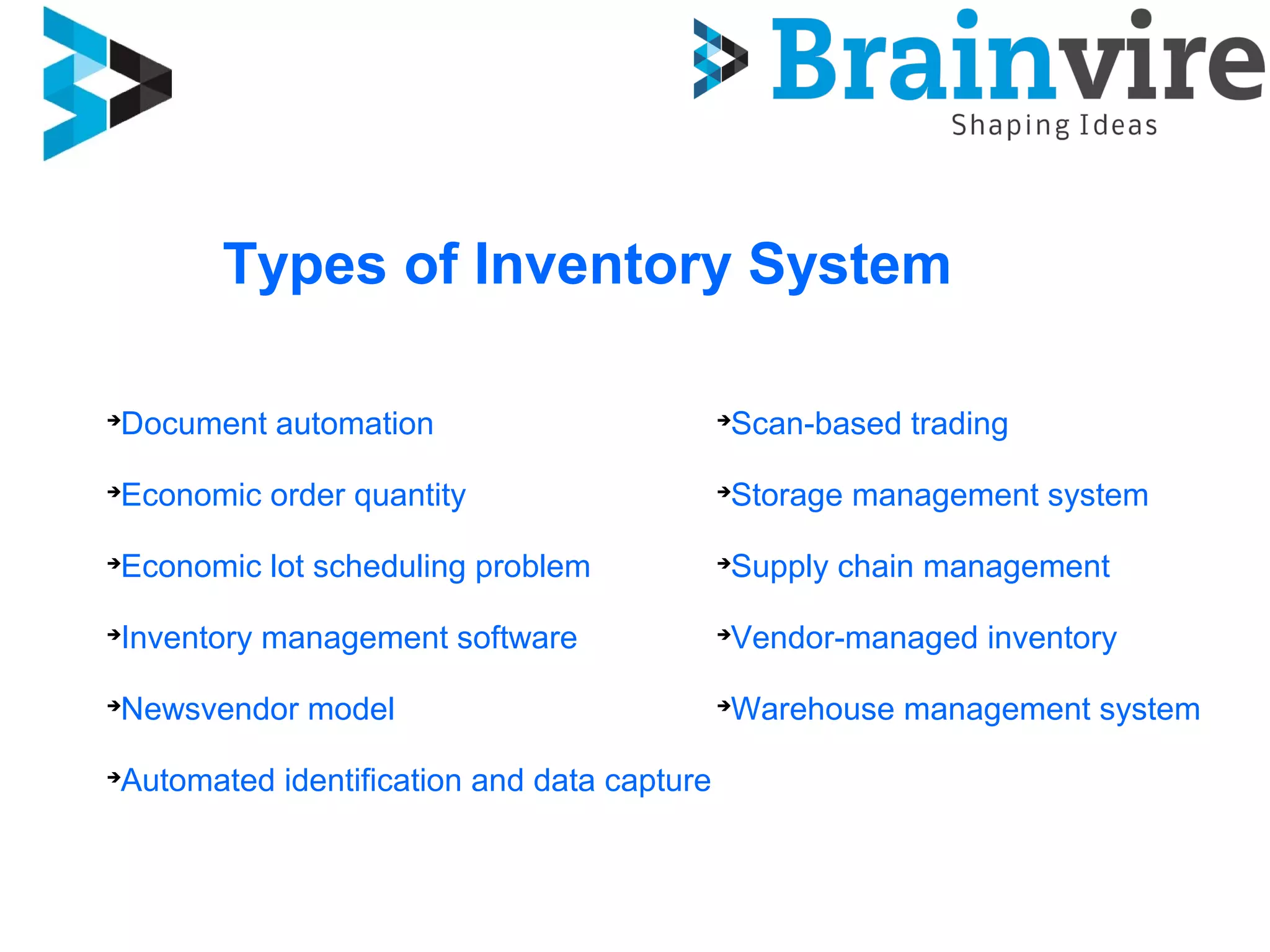Case study for Inventory Management System Software | PPT