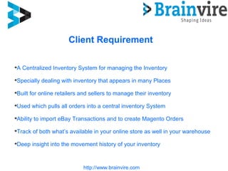 Case study for Inventory Management System Software | PPT