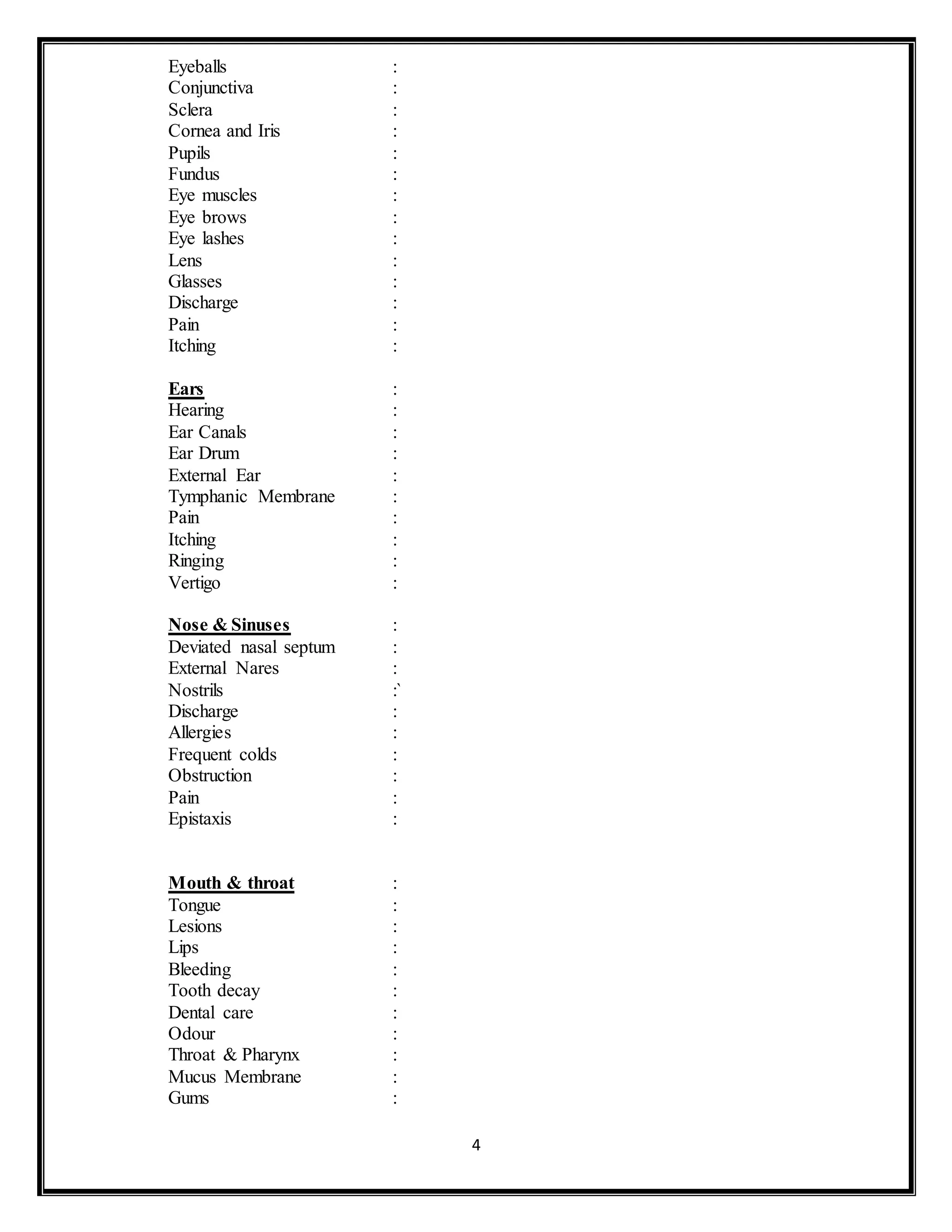 Case study format (Nursing) | DOCX
