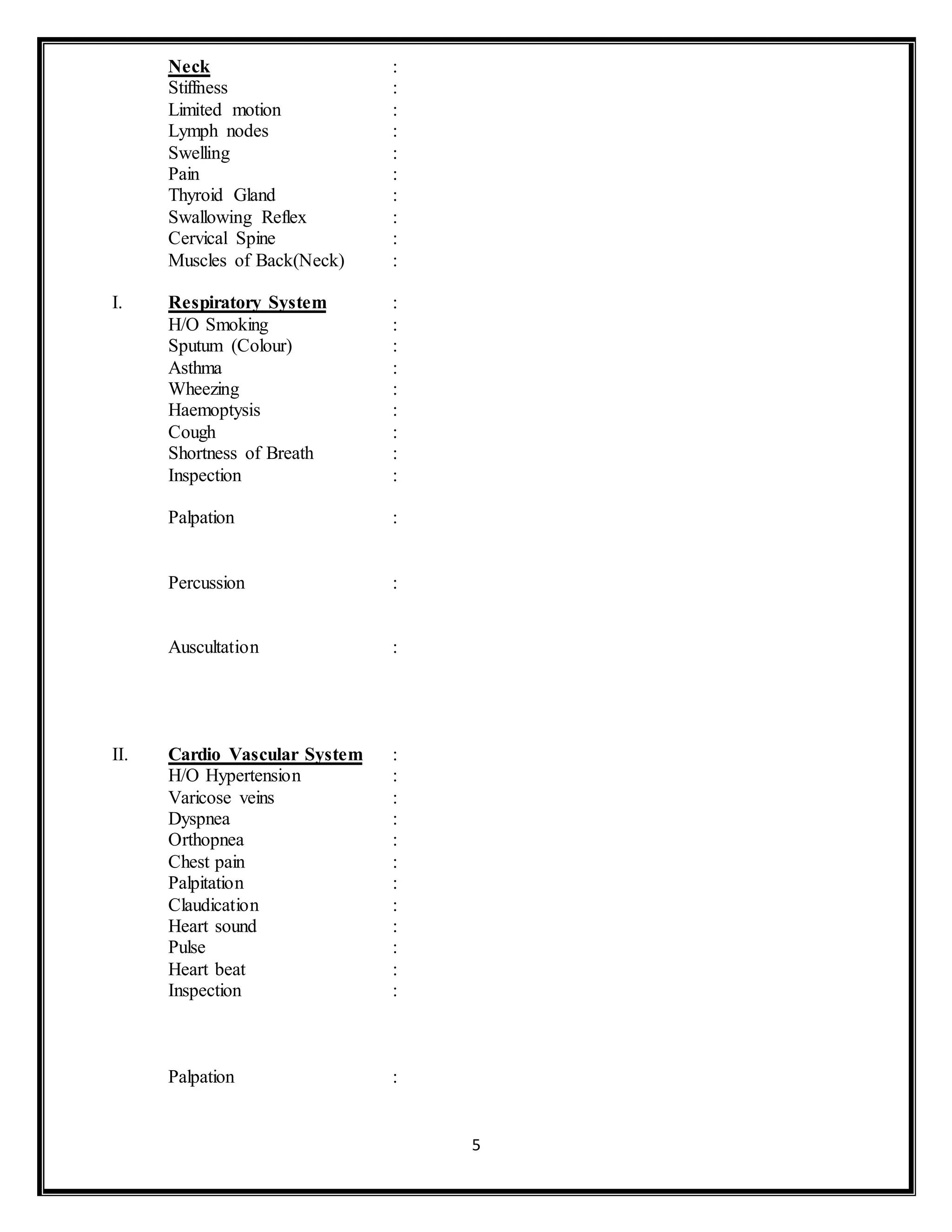 Case study format (Nursing) | DOCX