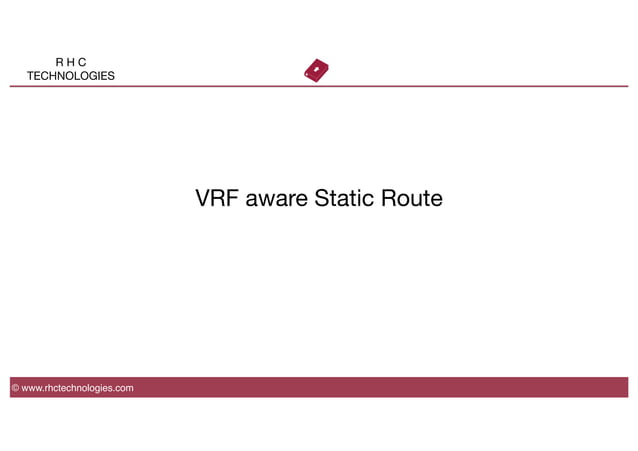 VRF Lab WorkBook | PPT