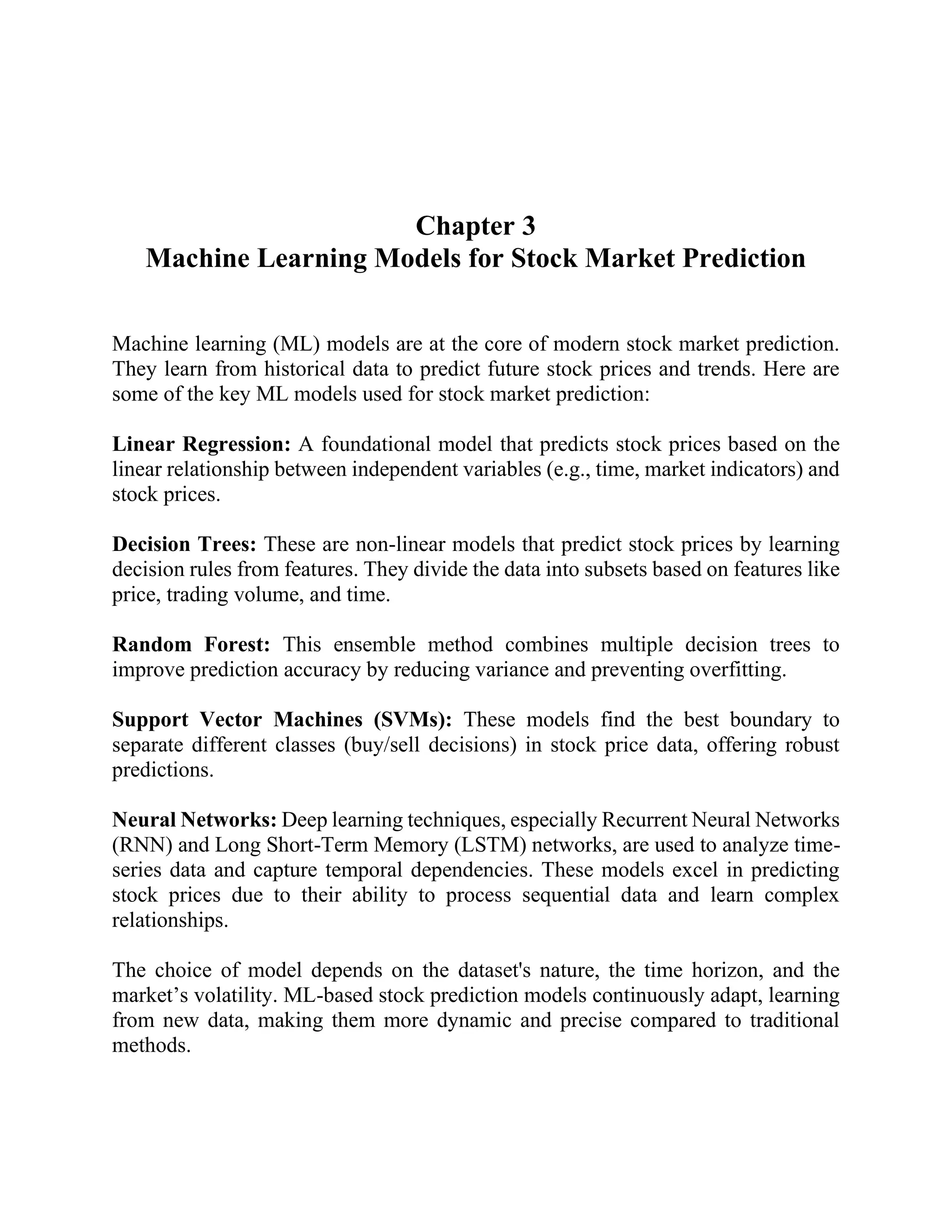 CASE STUDY ON STOCK MARKET PREDICTION IN ML | PDF