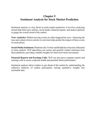 CASE STUDY ON STOCK MARKET PREDICTION IN ML | PDF