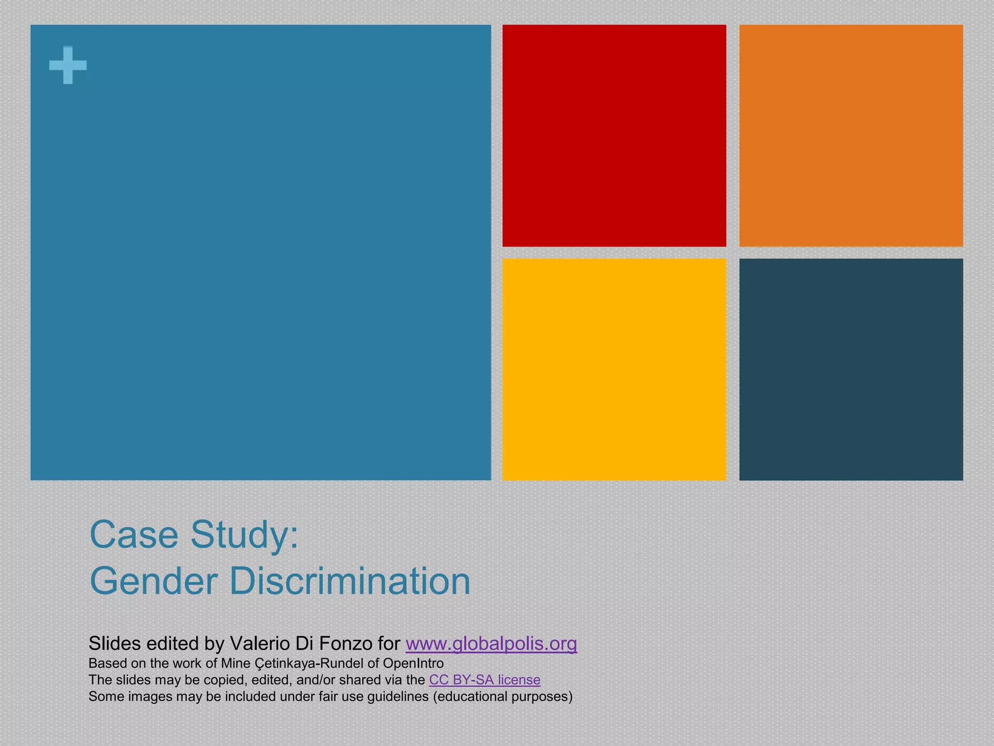 Gender Discrimination: A case study | PPTX