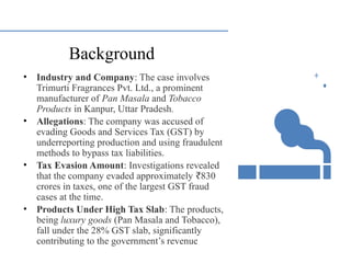 Case Study GST Power point presentations | PPTX