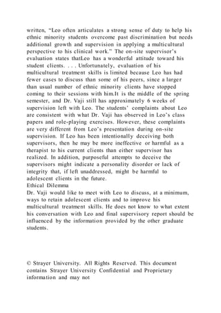 Case Study Handling Disparate InformationRead Case 7 Handling | DOCX