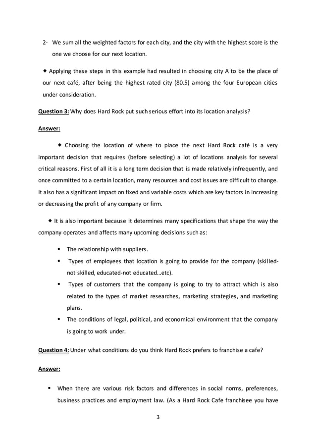 Case study hard rock cafe | DOCX