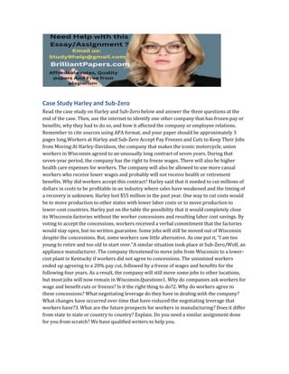 Case Study Harley and.docx