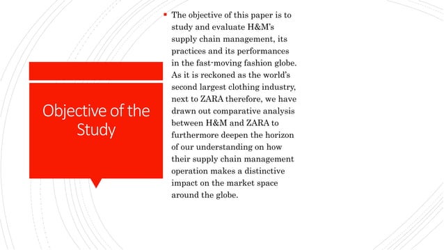 SALES AND DISTRIBUTION CASE STUDY study h&M | PPTX