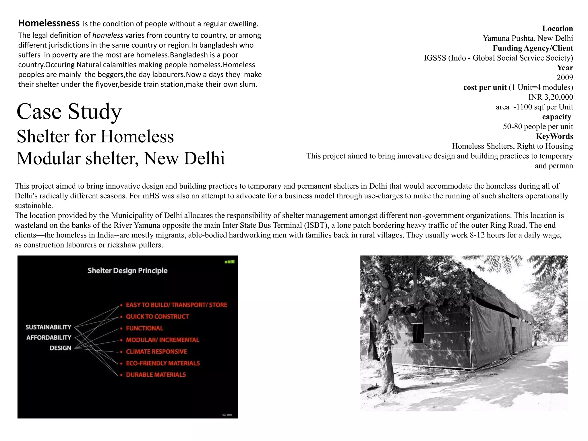 Case study for homeless people | PPTX