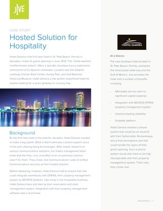 Case Study: Hotel Zamora | PDF