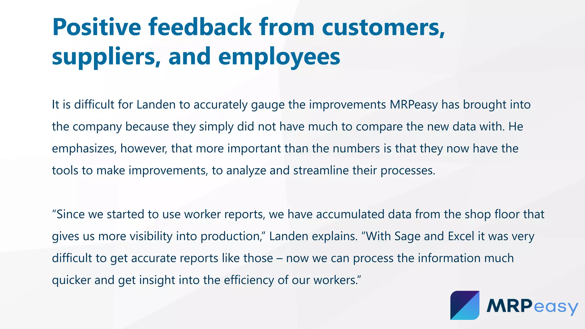 Case study how exacta technologies improved productivity with mr peasy ...