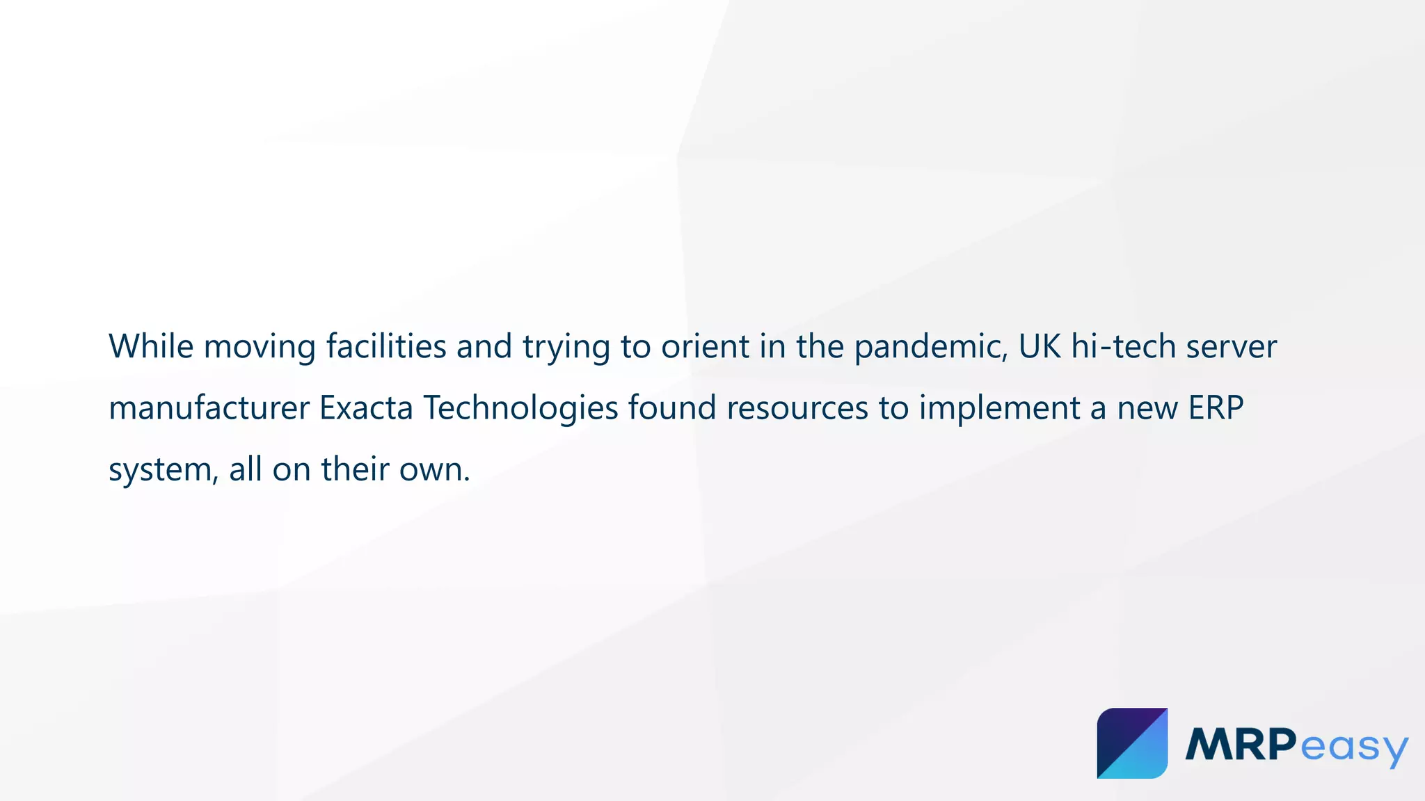 Case study how exacta technologies improved productivity with mr peasy ...