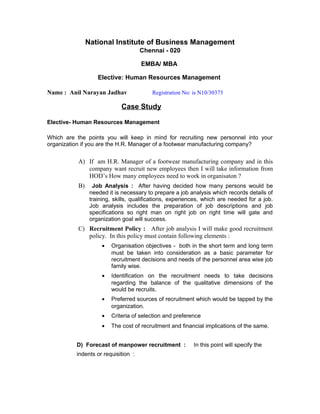 Case study hrm | DOC