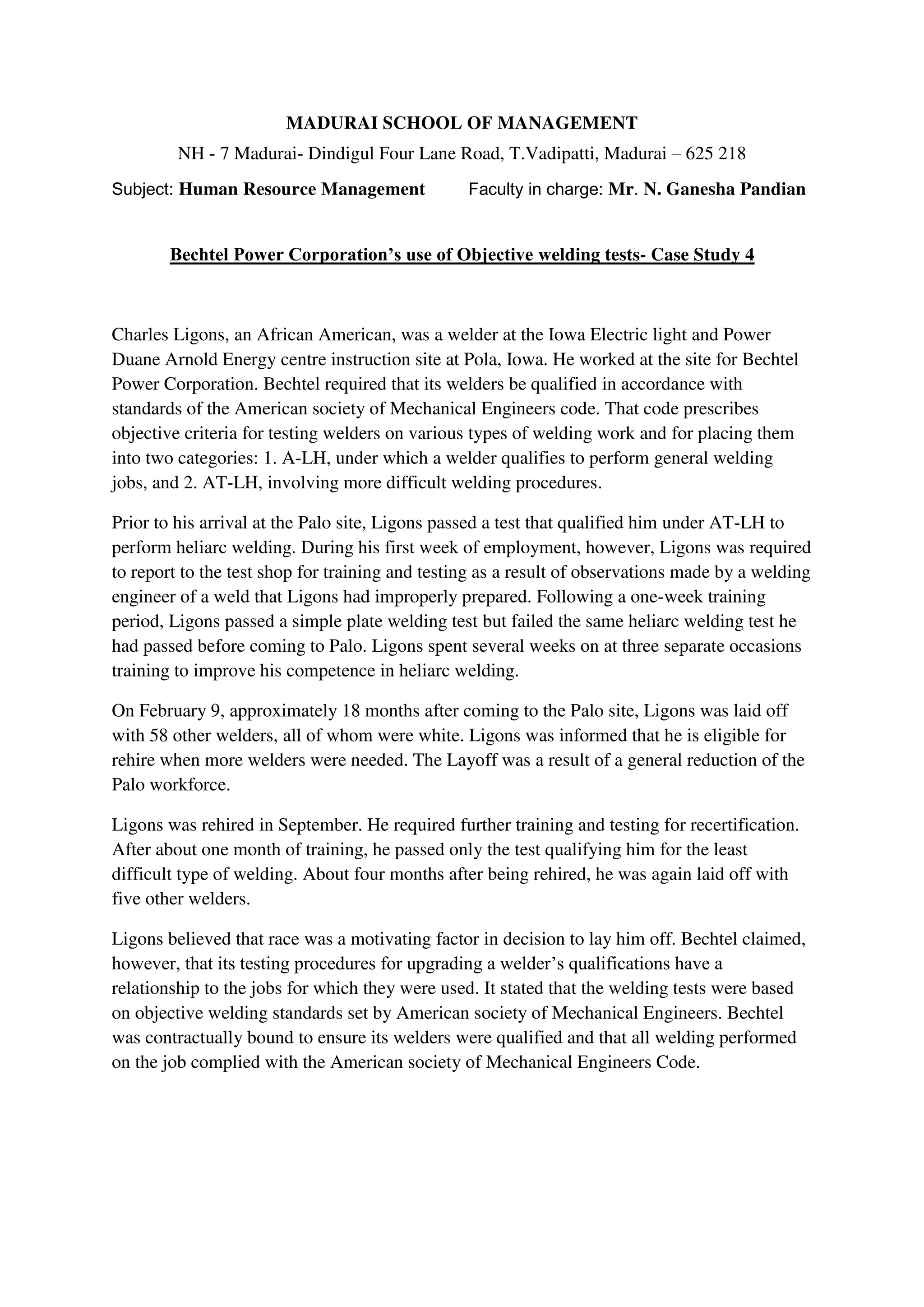 Case study hrm 5 cases | PDF