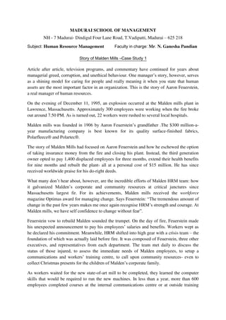 Case study hrm 5 cases | PDF