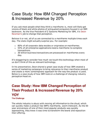 Case study ibm perception | DOCX