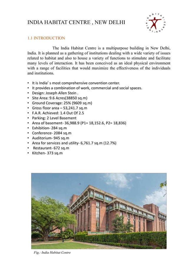 Architecture case study India Habitat Centre, Delhi.pdf