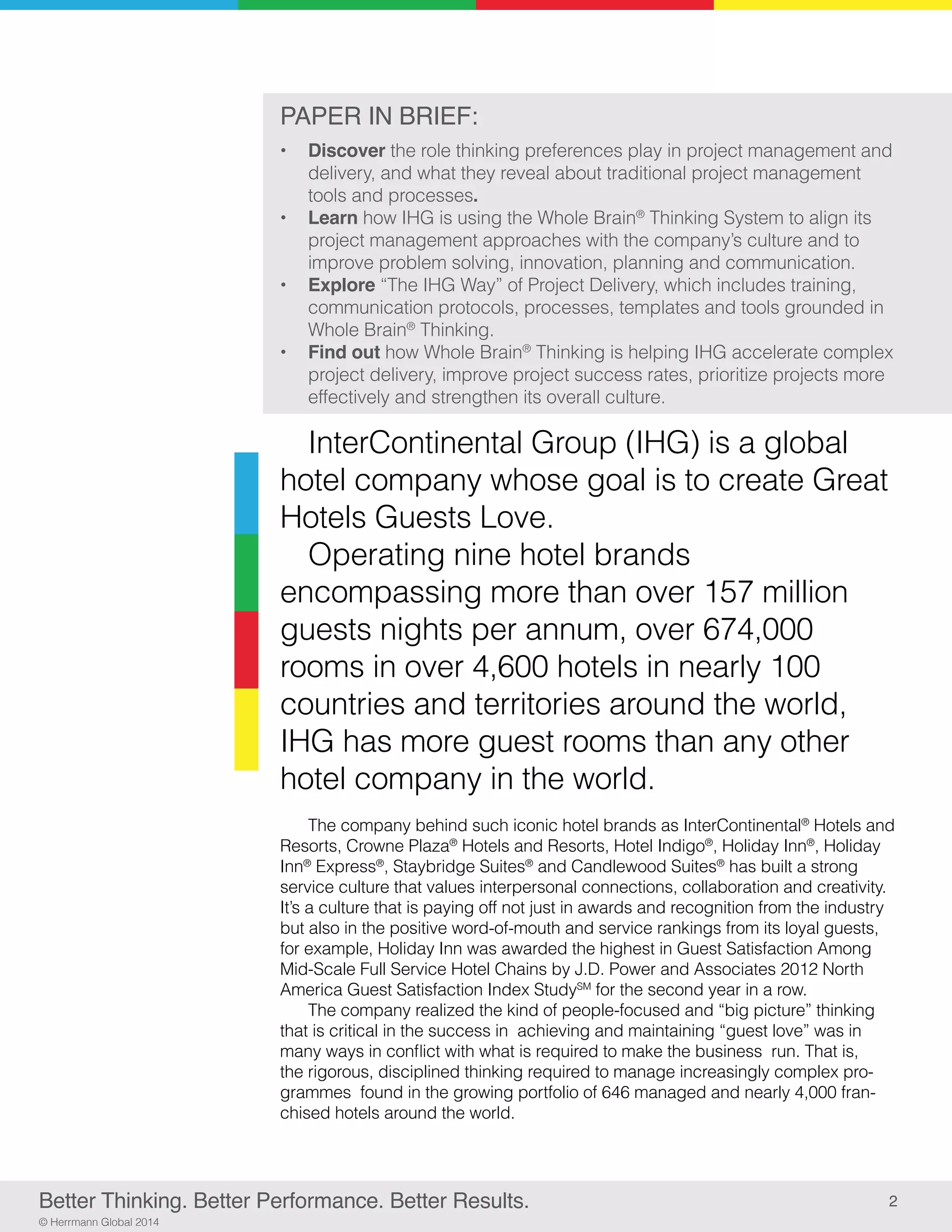 Case Study IHG | PDF