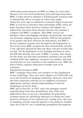 CASE STUDY III-2 A Make-or-Buy Decision at Baxter Manufacturing Co.docx