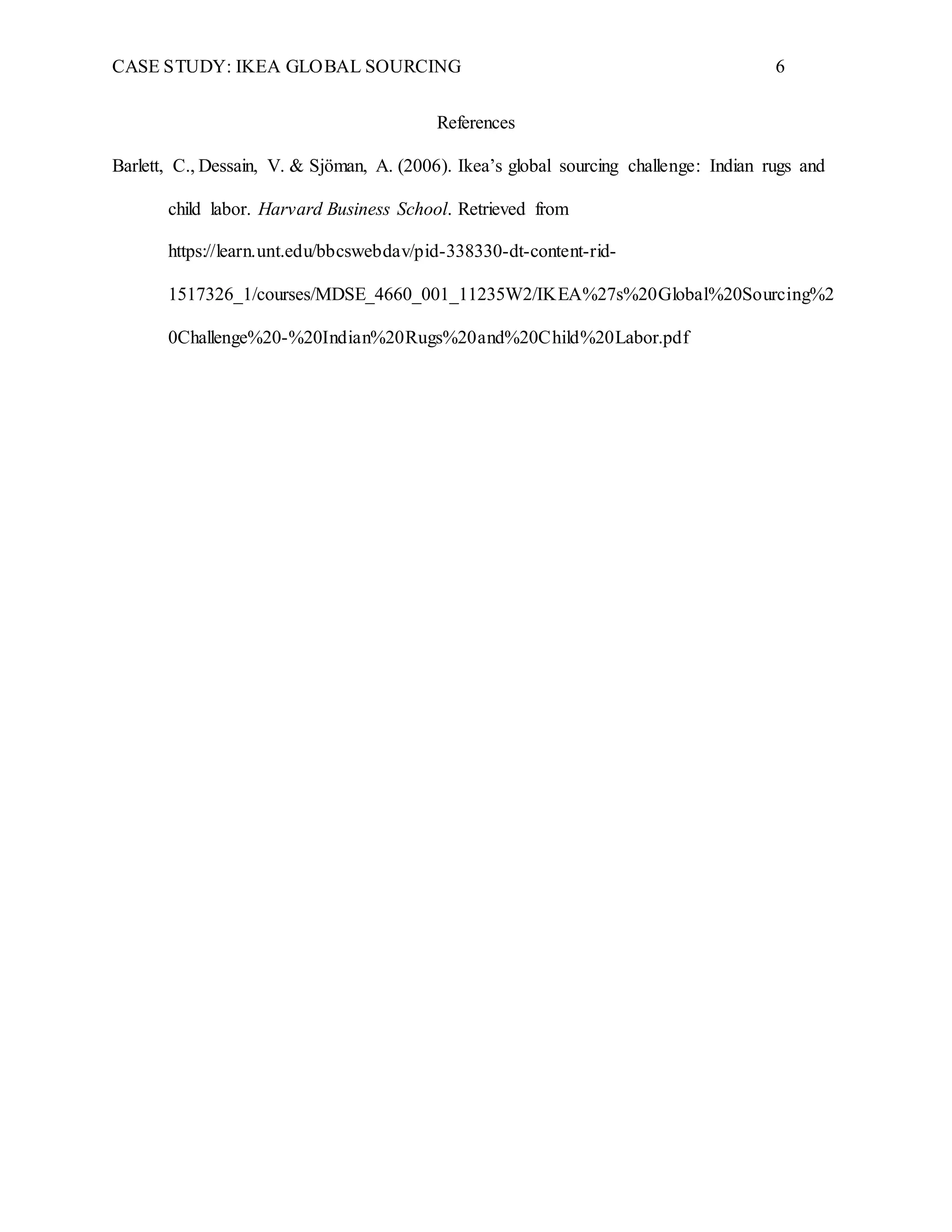 Case study ikea global sourcing | DOCX