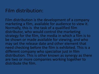 Case study in film distribution | PPT