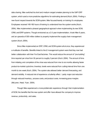 Case study NIKE-ERP | DOCX