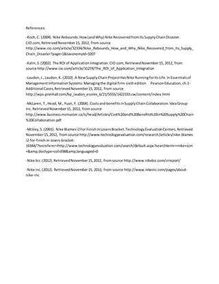 Case study NIKE-ERP | DOCX