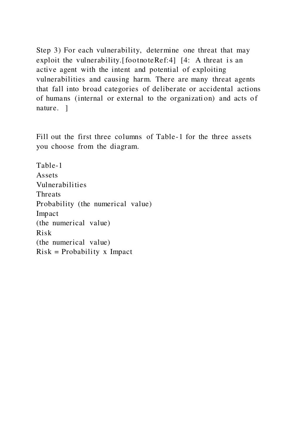 Case Study Information Security Risk AssessmentIn this case stu | DOCX