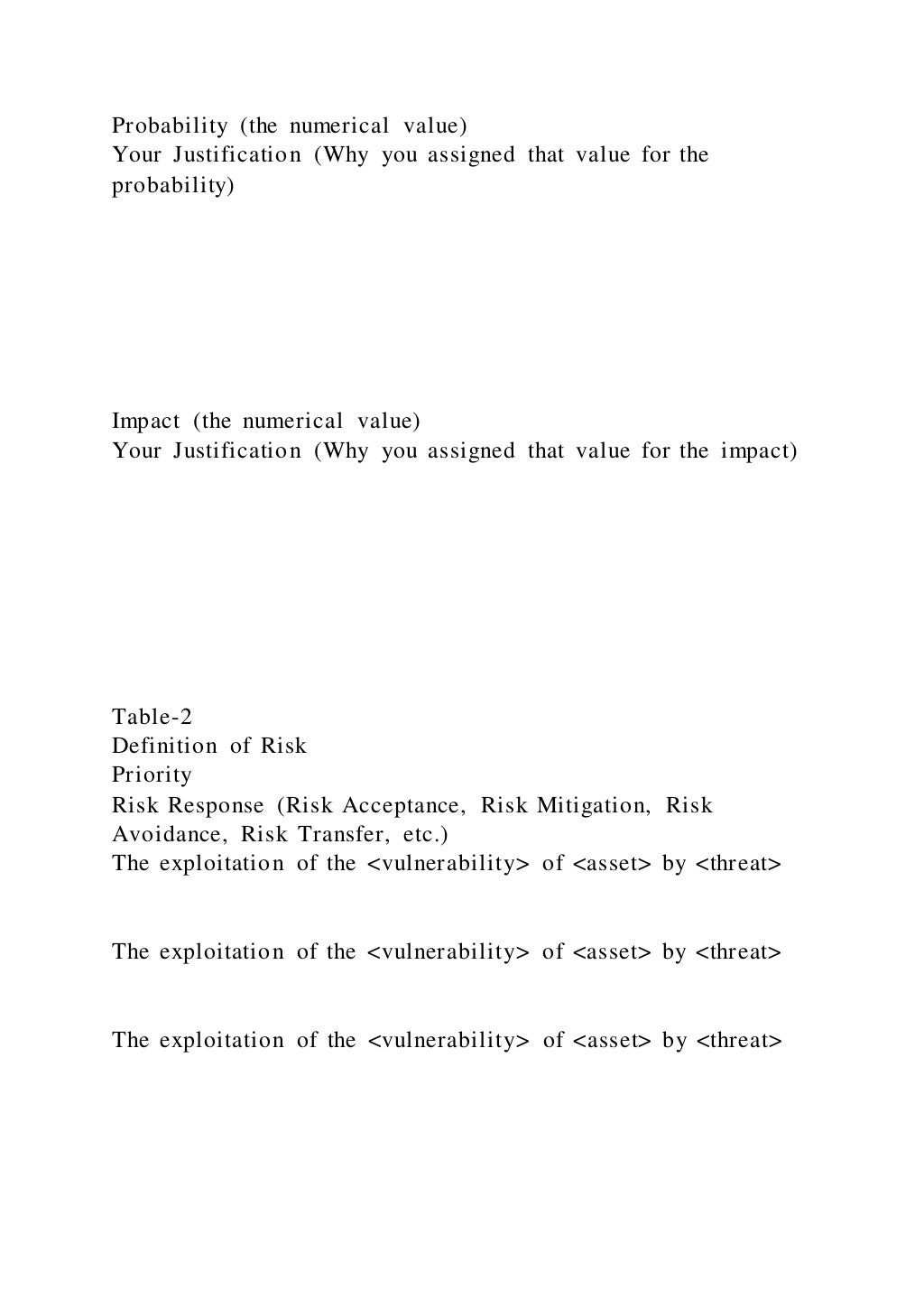 Case Study Information Security Risk AssessmentIn this case stu | DOCX