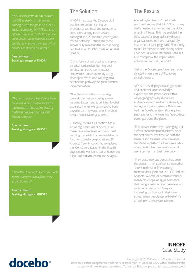 eLearning Case Study: Docebo helps INHOPE charity to combat child ...