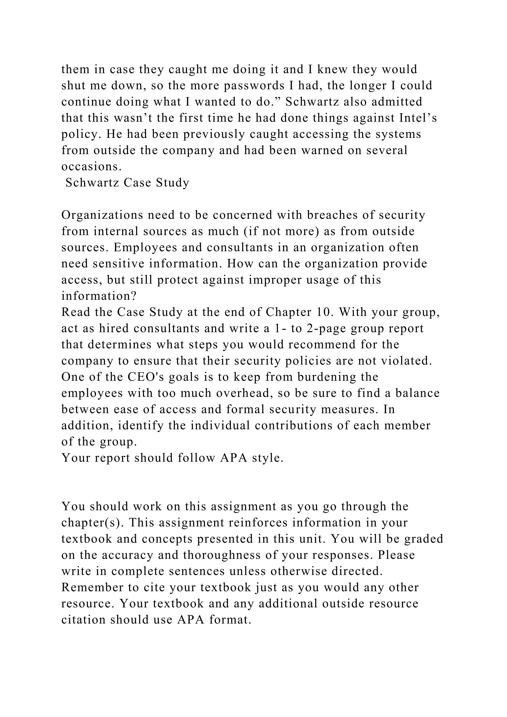 Case StudyIn March 1994, Randal Schwartz was indicted on three f.docx