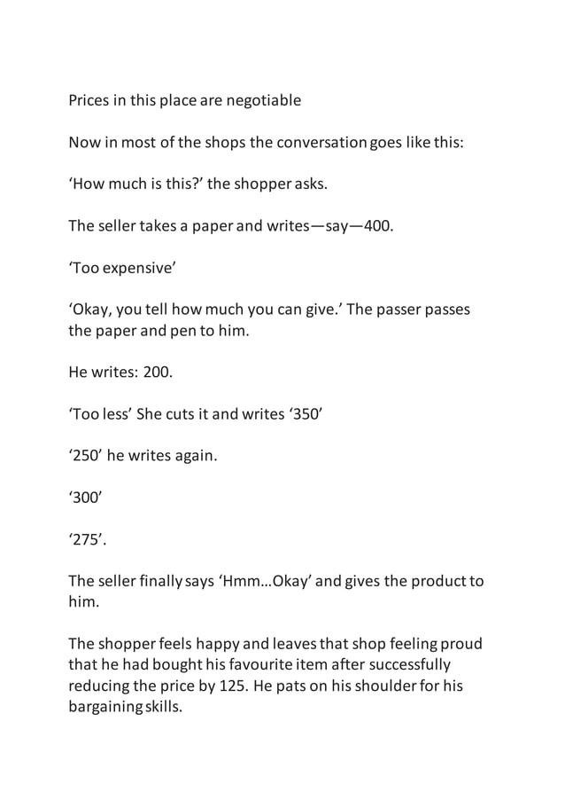 Case study in negotiations in everyday life | PDF