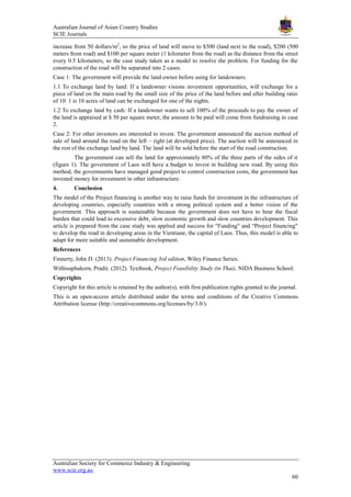 Case study innovative infrastructure project finance (new road for LAO ...