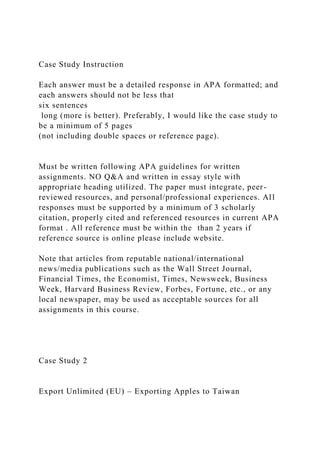 Case Study InstructionEach answer must be a detailed response .docx