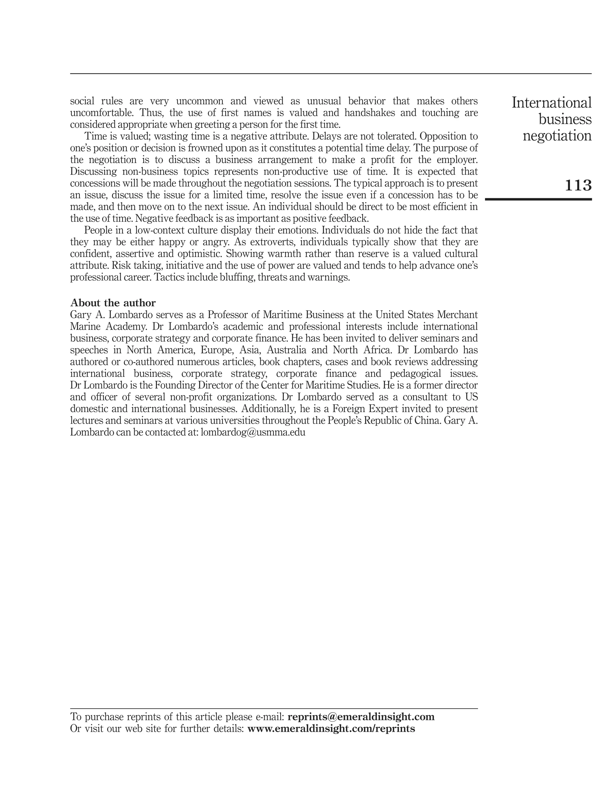 Case study international bussiness negotiation | PDF