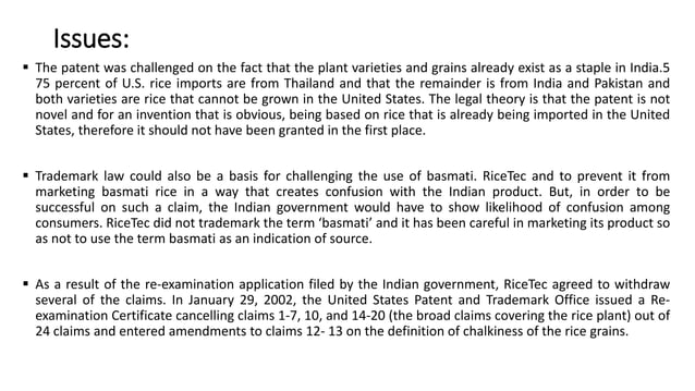 Case study on Neem, Turmeric and Basmati rice | PPTX