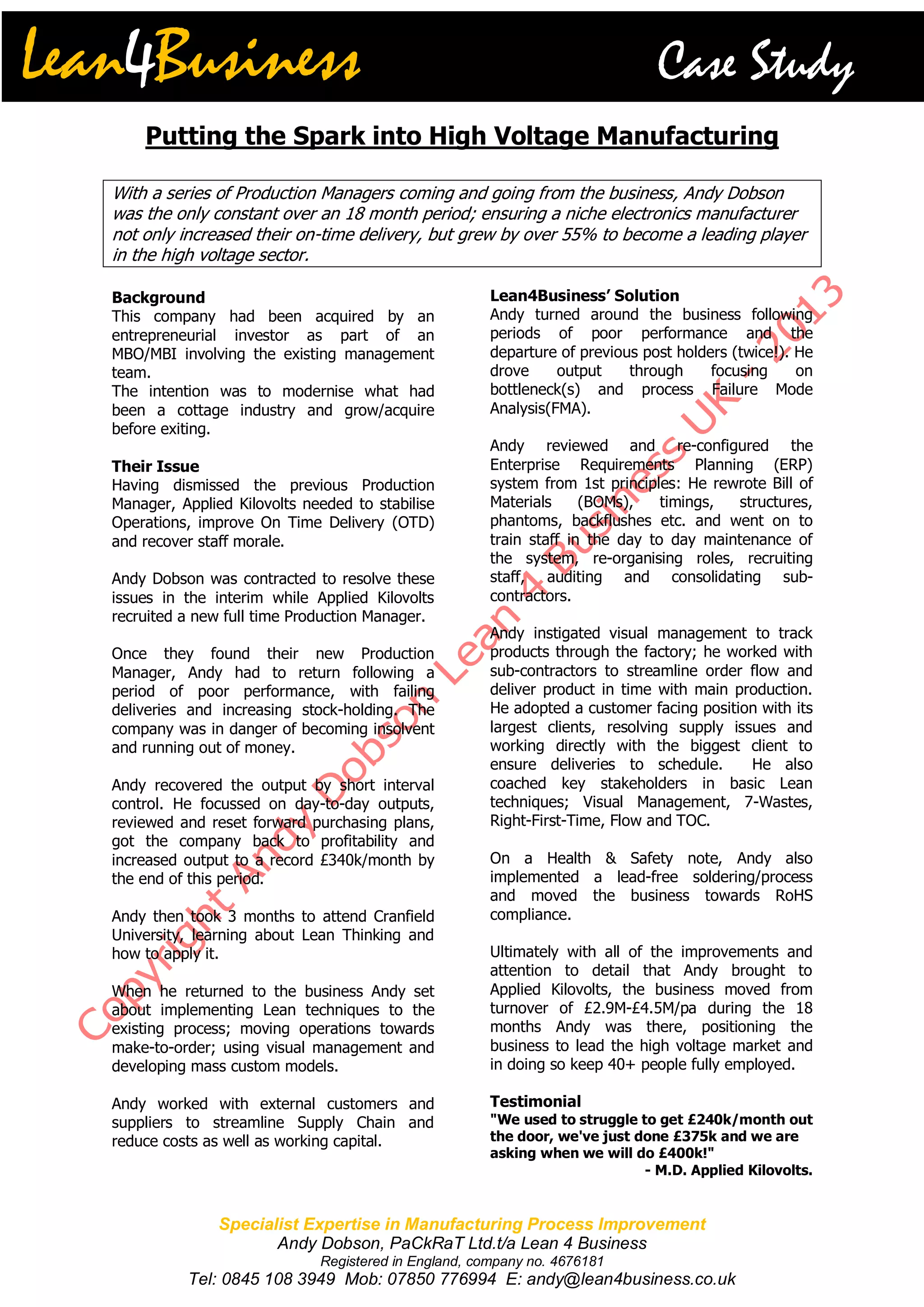 Case study l4 b ad1 | PDF