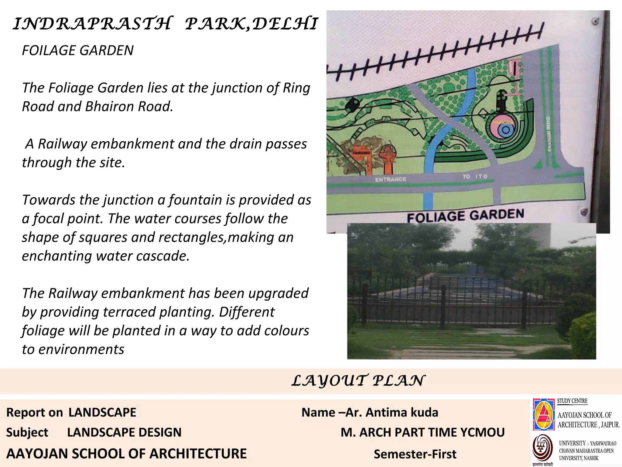 Casestudy landscape ip park. | PPT
