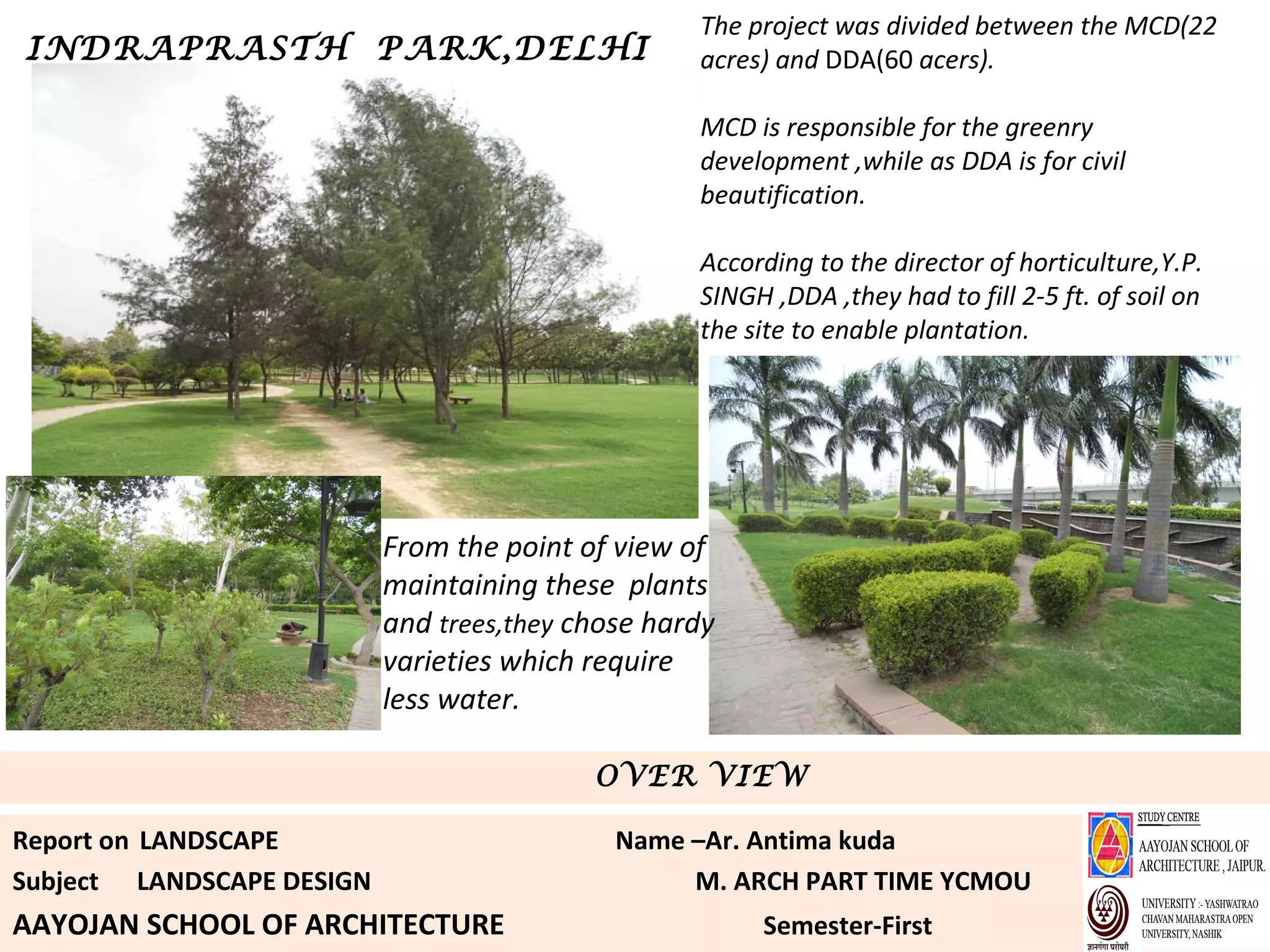Casestudy landscape ip park. | PPT