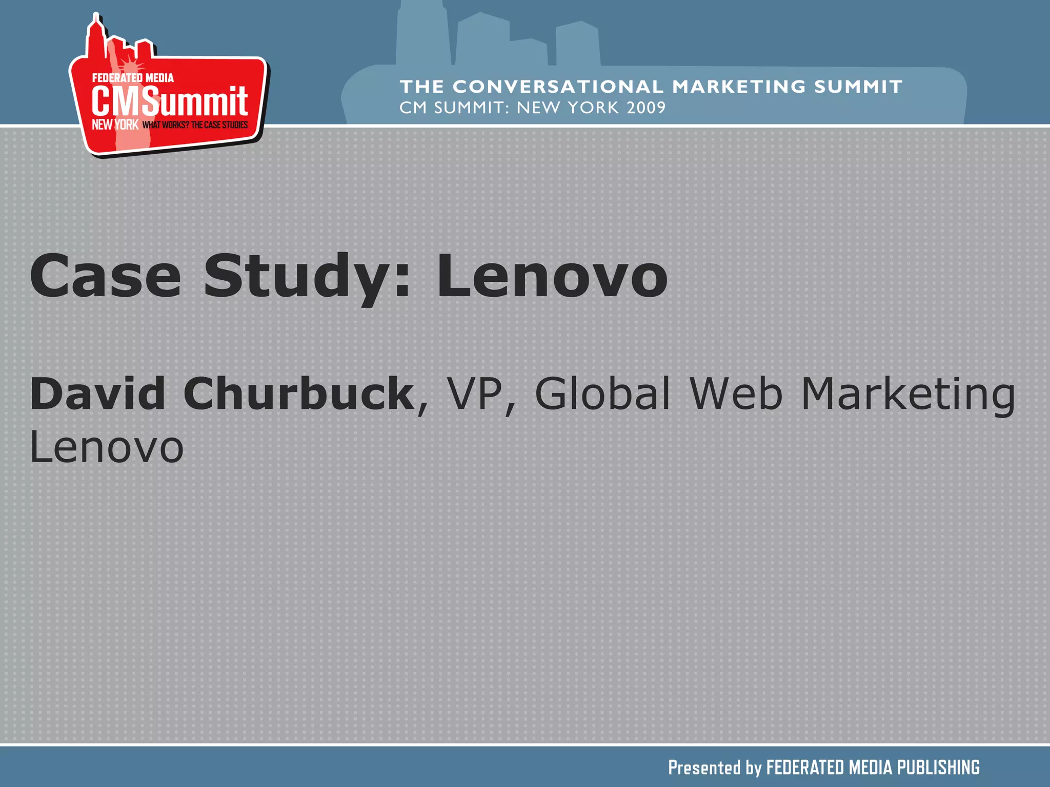 Case Study Lenovo | PPT