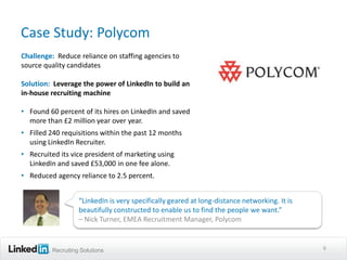 LinkedIn Hiring Solutions - Case Studies | PPTX